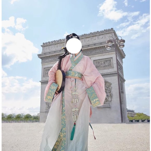 七月夕 | Dresses | Chinese Hanfu Ancient Winterfall Dress Zhanguo Pao ...